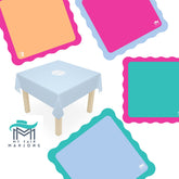 Mahjong Mats & Table Covers- Scalloped Edges, Bright Colors – My Fair ...