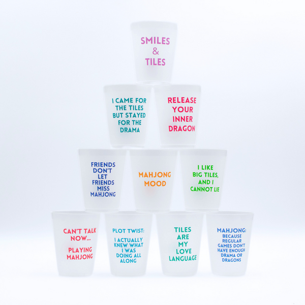 Mahjong Frosted Cups | 10 Different Designs in Every Pack – My Fair Mahjong