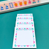 Mahjong Sticky Note Pads (Set of 4) | Gift, Prize or Favor | Game, Par ...
