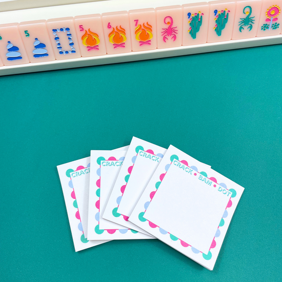 Mahjong Sticky Note Pads (Set of 4) | Gift, Prize or Favor | Game, Par ...